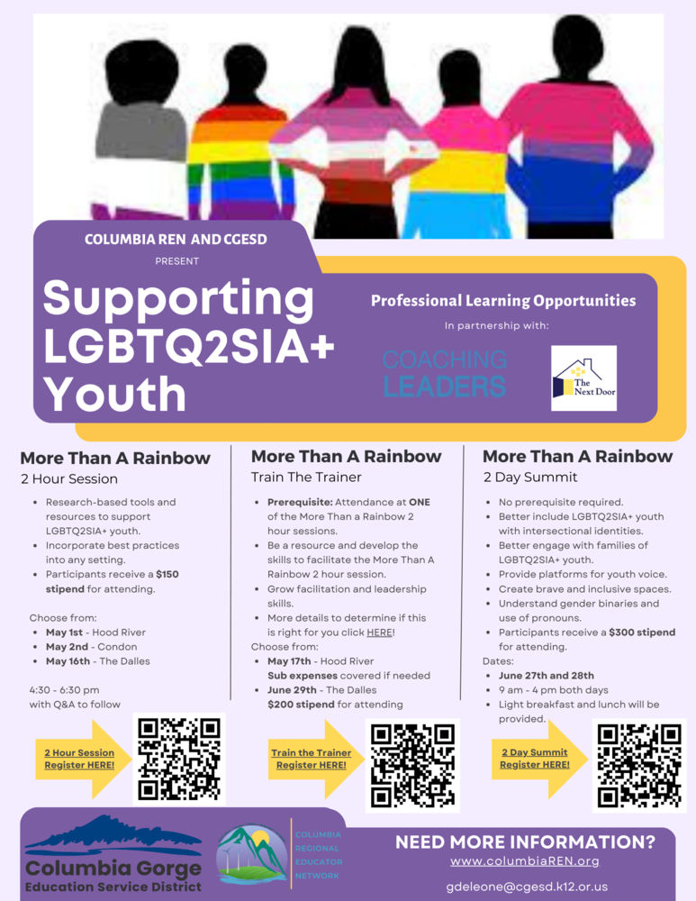 Professional Learning to Support for LGBTQ2SIA+ Students | Columbia ...
